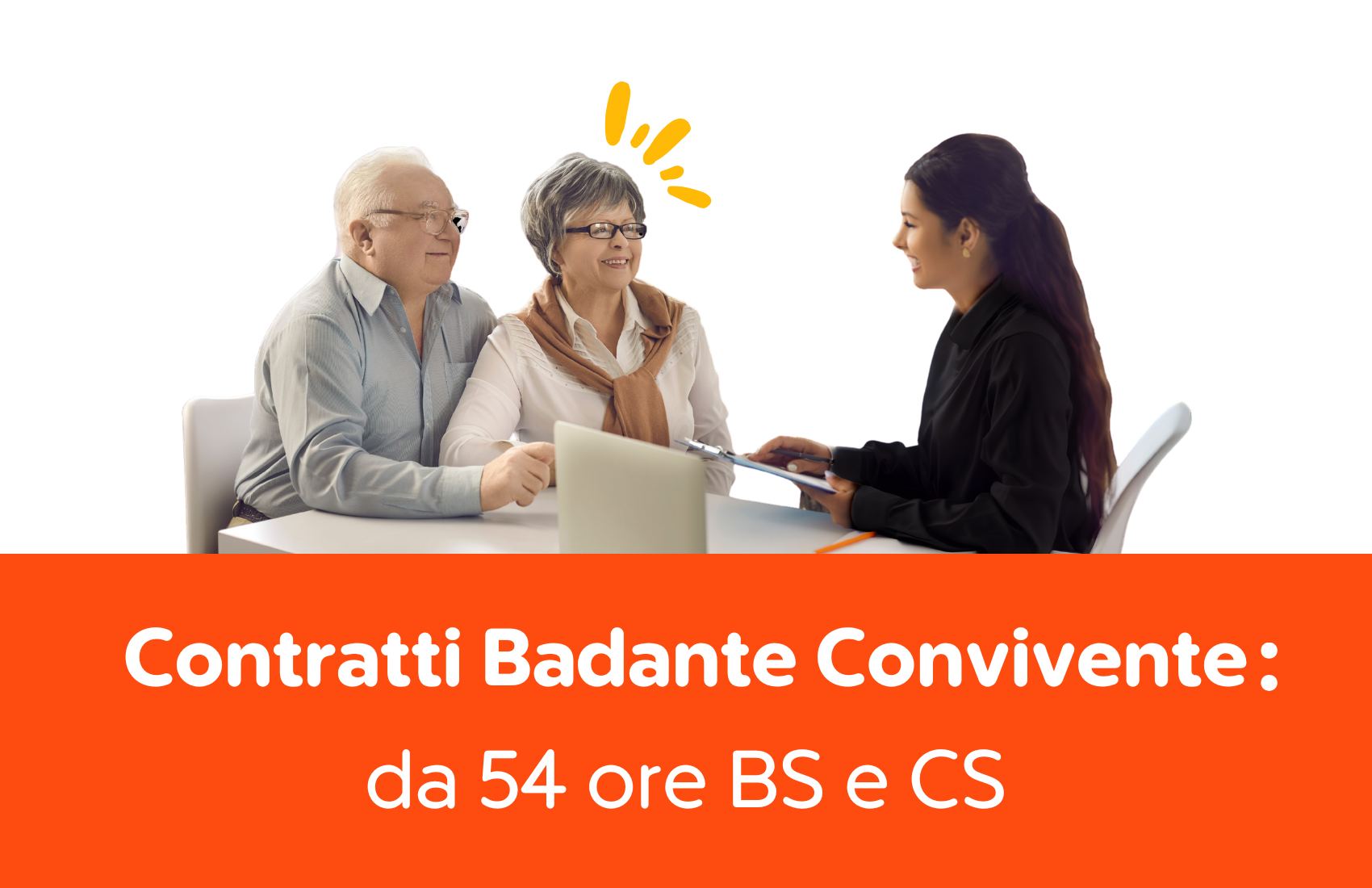 Contratto badante convivente da 54 ore (BS e CS): cosa prevede